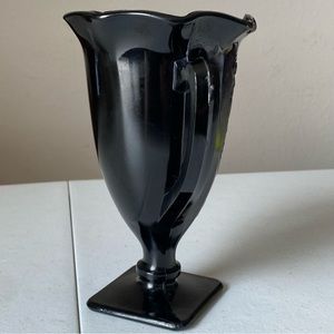 Vintage | Accents | Le Smith Vtg Black Amethyst Depression Glass Trophy ...